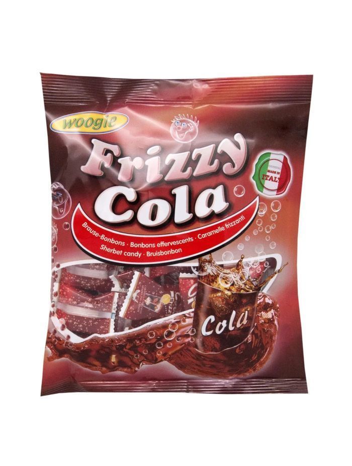 Льодяники-шипучки зі смаком коли Woogie Frizzy Cola 250г з Австрії