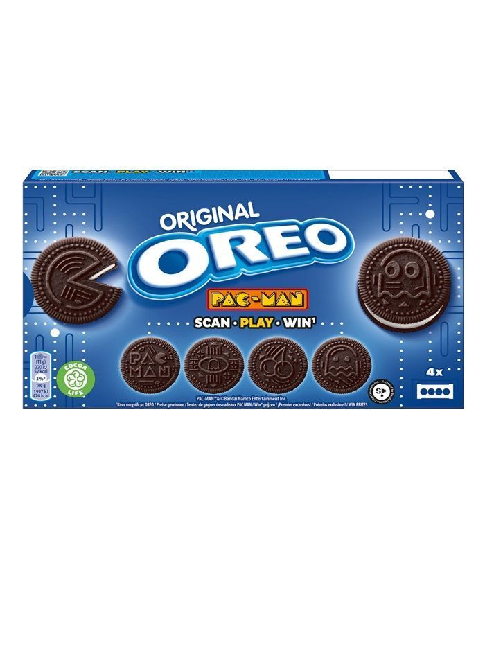 Чорне печиво Oreo Original Pac-Man з кремом 176г